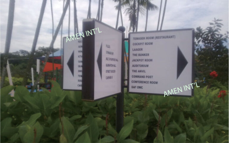 Directional Signs Singapore | Amen International Pte Ltd