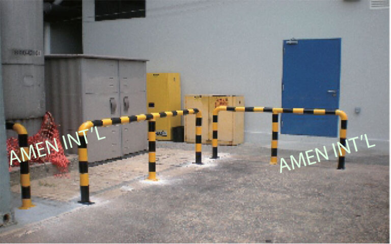 Customized Fixed Steel Barricades Singapore | Amen International Pte Ltd